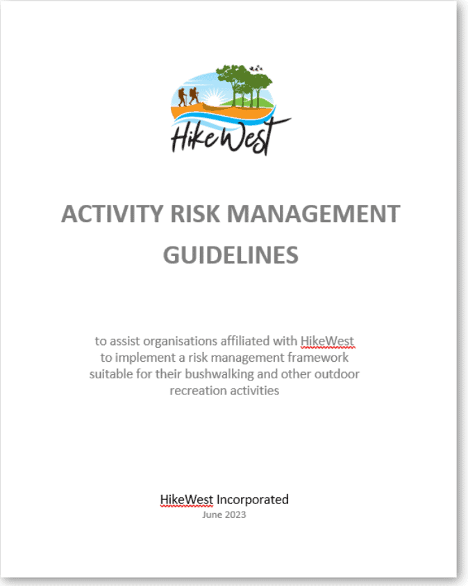 Activity Risk Management Guidelines